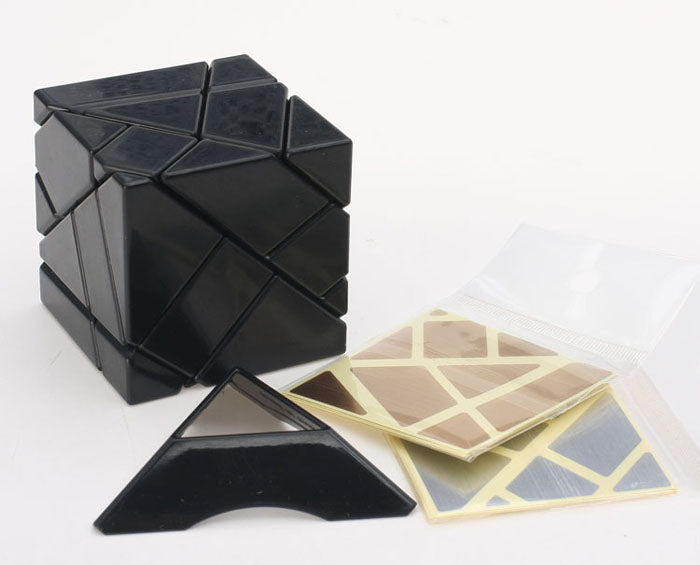 Ninja 3x3 Ghost Cube(unstickered) with silver stickers – Emirates Cube Shop